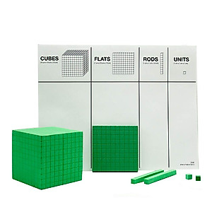 hand2mind Paper Base Ten Place Value Mat, Counting Cubes for Kids Math, Place Value Chart, Math Blocks Kindergarten Classroom Supplies, Base 10 Math Manipulatives (Pack of 25 Mats)