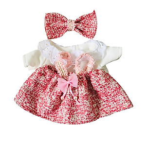 SPDD Clothes for Lalafanfan Duck,Cartoon Stuffed Duck Clothing Kawaii Doll Duck Clothes Plush Animal Dolls Detachable Clothes Birthday Gifts(Yellow)