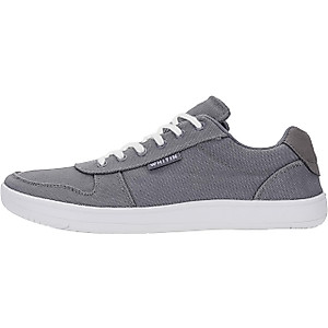 WHITIN Extra Wide Toe Box Barefoot Sneakers for Men Minimalist Minimus Zero Drop Sole Shoes Size 9.5 Width Fit 9.5W Walking Breathable Grey White 43