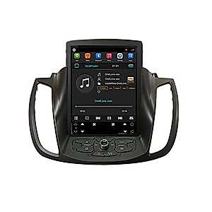 KUNFINE Tesla Style 10.4" Android Radio CarPlay Android Auto Autoradio Car Navigation Stereo Multimedia Player GPS RDS DSP BT WiFi Headunit Replacement for Ford Escape 2013-2018, if Applicable