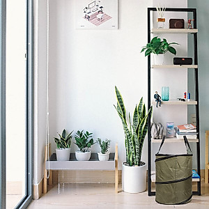 BESPORTBLE PopUp Trash Can, 10Gallon Collapsible Garbage containers - Portable Recycle Bin for Camping Outdoor BBQs, Tailgating Leaf or Yard Cleanup