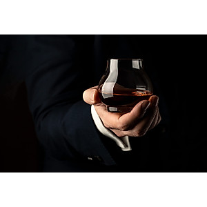 Small 8 oz Brandy, Cognac and Armagnac Tasting Glasses | Set of 4 | Professional Balloon Shaped Snifters for Nosing and Sipping Neat Liquor and Spirits | Crystal Stemless Gift Sniffers