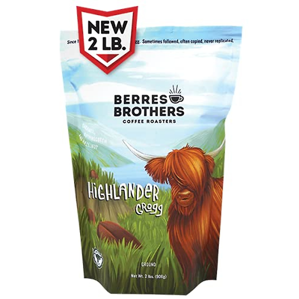 Berres Brothers Highlander Grogg Ground Coffee, 2lb Package, Combination of Caramel, Butterscotch and Hazelnut 2 Pound