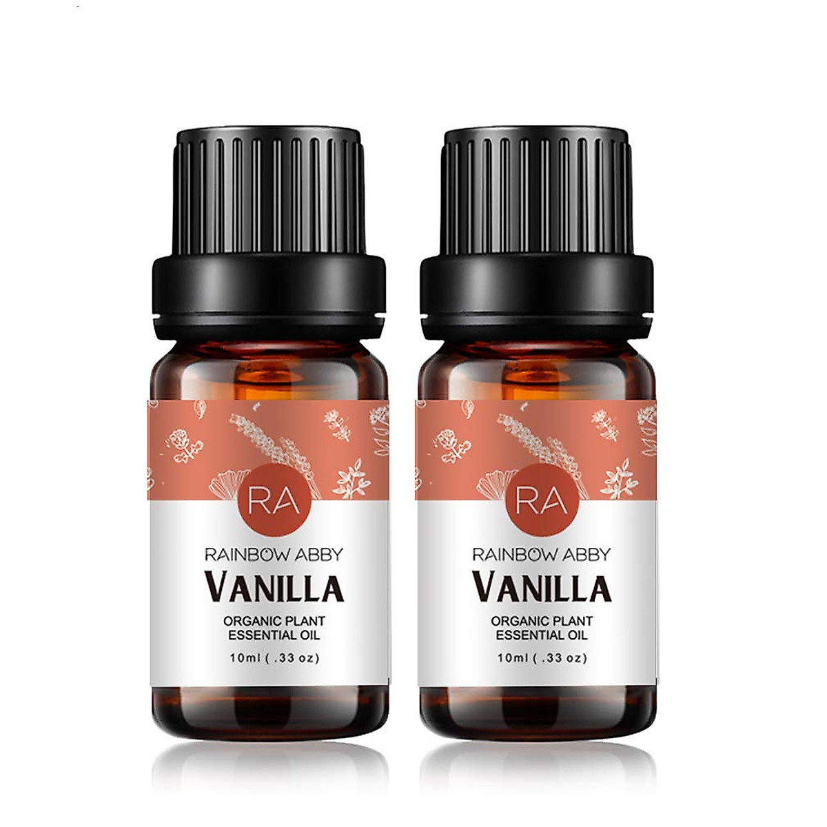 2-Pack Vanilla Essential Oils, 100% Pure, Undiluted, Therapeutic Grade Vanilla Oil - 2x10 mL