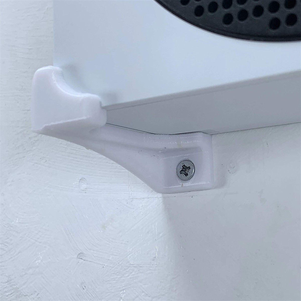 3D Cabin Product Compatible with The Xbox Series S Wall Mount Wall Bracket Holder Four Corner Black