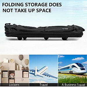 New York XPress 30" 36" 40" Rolling Wheeled Duffel Bag Spinner Luggage Expandable (Black, 36")