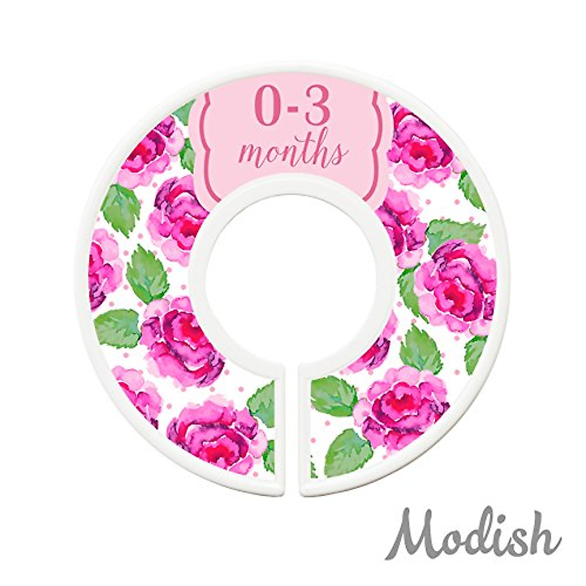 Modish Labels Baby Clothes Size Dividers, Baby Closet Organizers, Size Dividers, Baby Closet Organizers, Closet Dividers, Clothes Organizer, Nursery, Girl, Boho, Flowers, Roses, Dots (Baby)