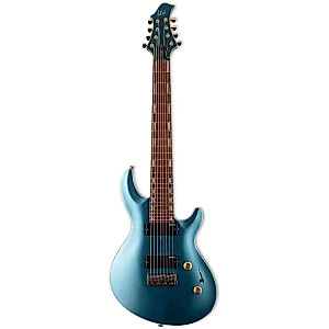 ESP 8 String LTD JR-208 Javier Reyes Signature Series Electric Guitar, Pelham Blue, Right, (LJR208PB)