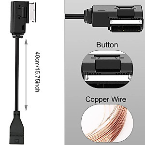 DKARDU MDI/AMI USB Adapter Cable for Audi MMI 3G System