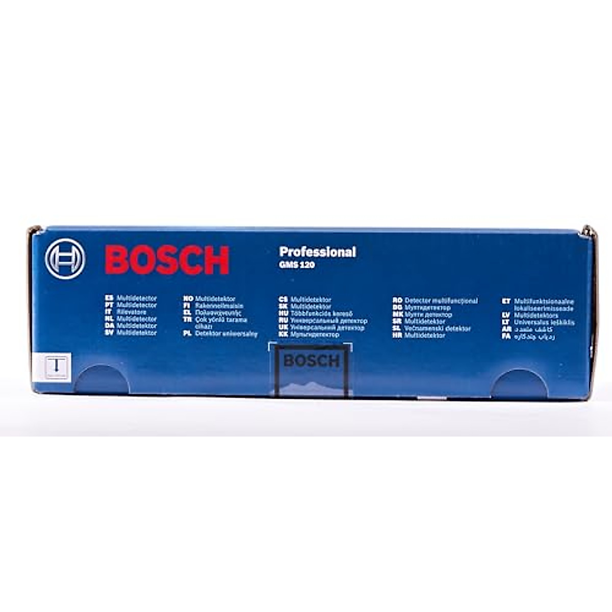 Bosch Professional Stud Finder GMS 120 (Drill Hole Marker, max. Detection Depth Wood/Magnetic Metal/Non-Magnetic Metal/Live Cable: 38/120/80/50 mm, in Cardboard Box) - Amazon Exclusive Set
