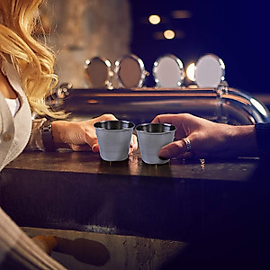 Ruisita 12 Pieces Stainless Steel Shot Cups Stainless Steel Shot Glass Drinking Tumbler (1.5 Ounce/45 ml)