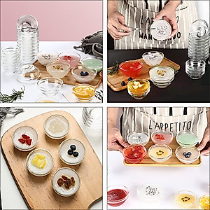 DOITOOL Set of 12 Glass Bowls, 2. 3 x 1. 1 Inch Mini Prep Bowls Stackable Glass Serving Bowls for Kitchen Prep, Dessert, Dips, Salad, Candy Dishes