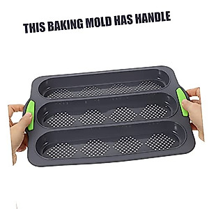 UPKOCH Three Slot Bread Mold Cake Baking Pans Toast Bread Silicone Cake Mold Pullman Loaf Pan with Lid Kitchen Loaf Pan French Non-stick Bread Pan Non-stick Baking Pan Baking Mold Toaster