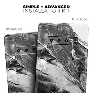 DesignSkinz Liquid Abstract Paint V53 Protective Vinyl Decal Wrap Skin Cover Compatible with The Samsung Galaxy S20 (Screen Trim & Back Glass Skin)