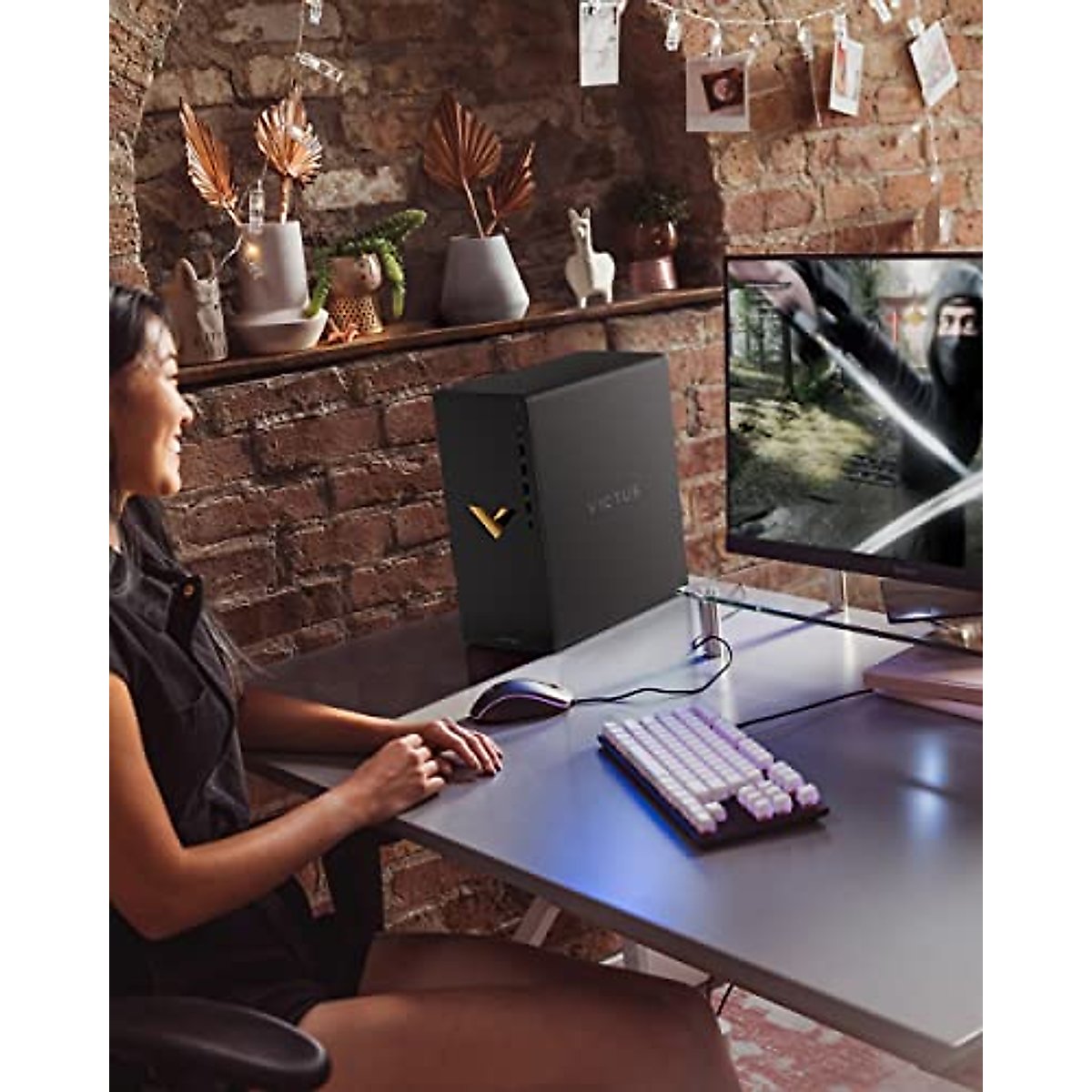 HP Victus 15L Gaming Desktop Bundle PC, NVIDIA GeForce GTX 1660 SUPER Graphics, 12th Generation Intel Core i3 Processor, 8 GB SDRAM, 256 GB SSD, Windows 11 Home OS, Wi-Fi & Bluetooth (TG02-0032,2022)