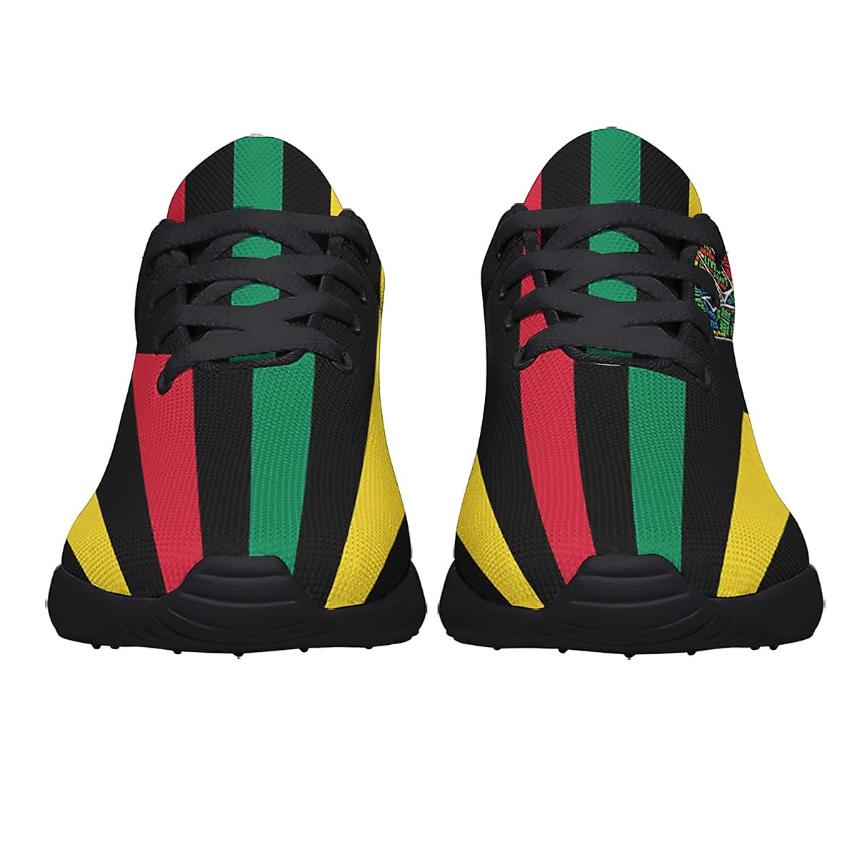 Juneteenth Black Woman Walking Shoes Lightweight Freedom Running Shoes Men Outdoor Fashion 1865 Sneaker Black Size 7.5