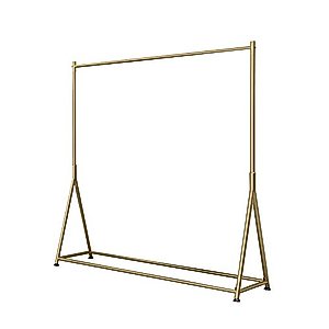 Floorstanding Fashion Garment Rail,Iron Hanging Carboot Display Rail,Modern Durable/Golden / 150×160×40cm