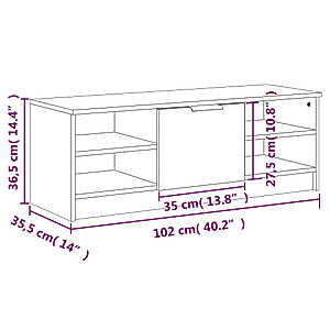 GaRcan TV Cabinet Living Room Sideboard Entertainment Centre TV Console Media Unit HiFi Cabinet with Shelf Grey Sonoma Engineered Wood (High Gloss White)