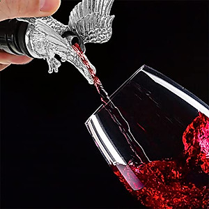 Wine Stopper Wine Bottle Pourer: Wine Aerator Pourer Eagle Shaped Bottle Stopper Liquor Pour Spout Wine Cocktail Dispenser for Home Bar