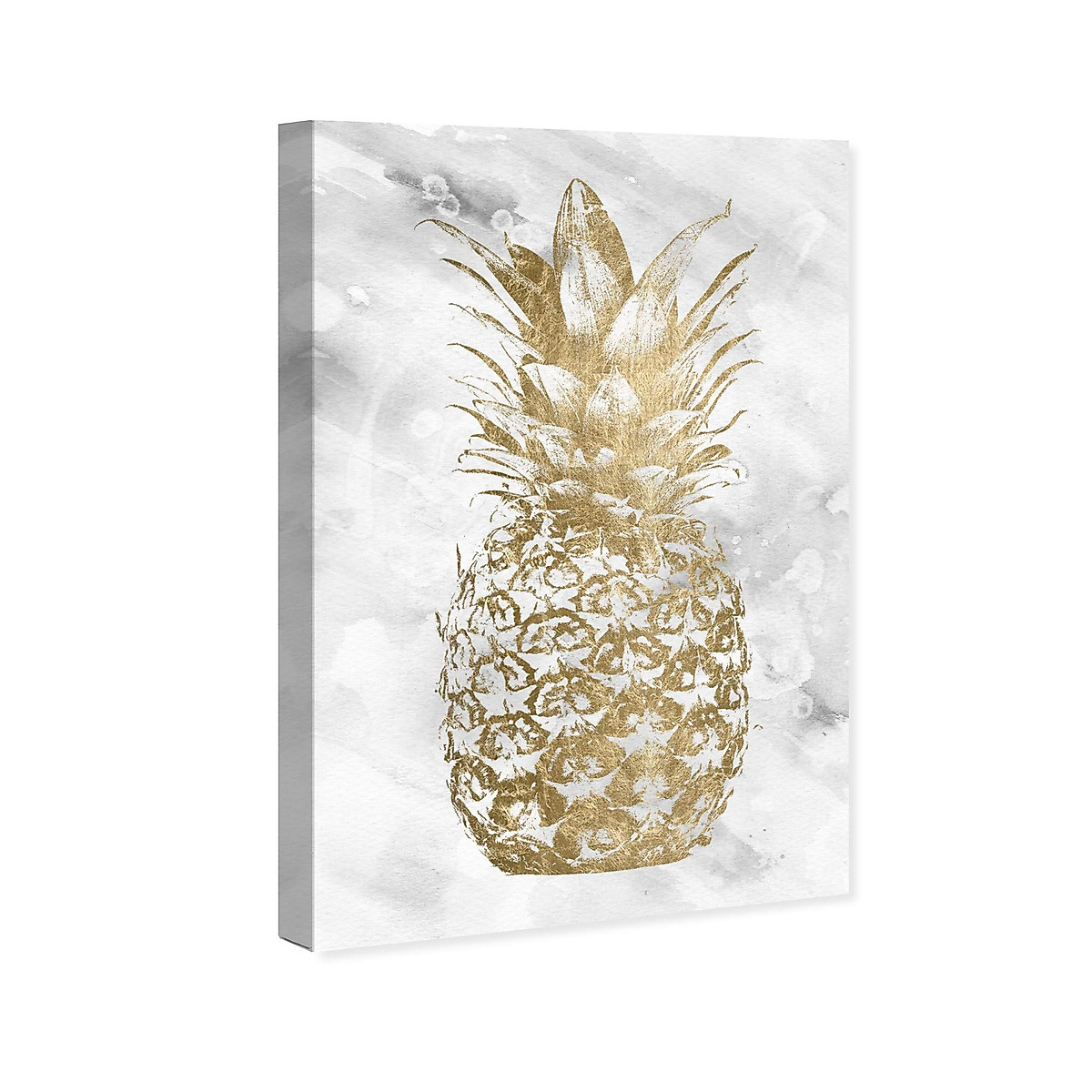 Wynwood Studio Food and Cuisine Wall Art Canvas Prints 'Pineapple Fruit Gold' Fruits