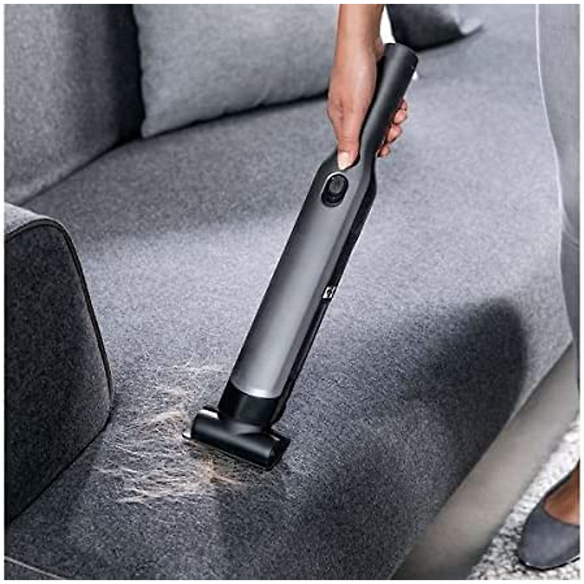 Shark WANDVAC WV200 Cordless Hand Vacuum Handheld Portable,Vacuum High Power, A Mini Vacuum for Pet/car or Truck That is Compact, Lightweight Cordless with Rechargeable Battery,Gray (Renewed)