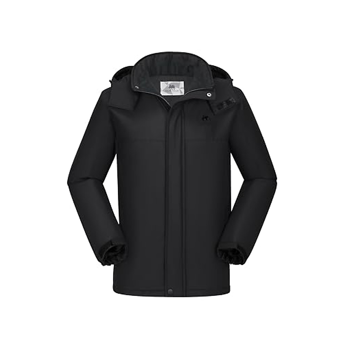 GOLDEN CAMEL Men's Winter Ski Jacket Mountain Snow Coats Waterproof Detachable Hood Windproof Fleece Rain Jackets