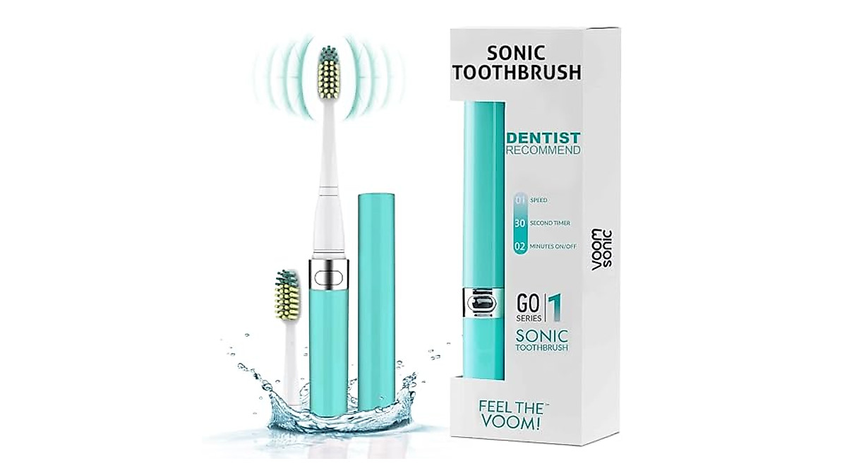 Voom Sonic Go 1 Series Travel Toothbrush - Portable & Powerful