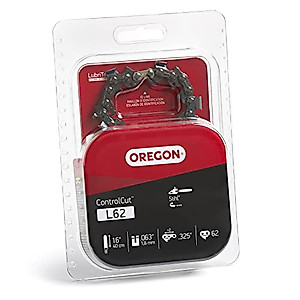 Oregon L62 ControlCut Replacement Chainsaw Chain for 16-Inch Guide Bar, 62 Drive Links, Pitch: .325" Low Vibration, .063" Gauge, Fits Stihl Models with 16" bars and .325" Sprockets