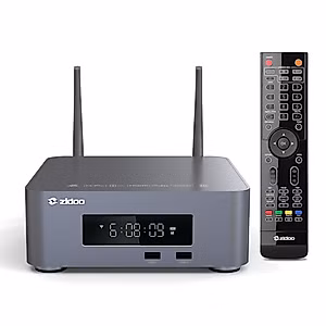 zidoo Z10Pro 4K Media Player, with Realtek 1619DR 2G+32G, HDR10+ Set Top Box, 4K HDR Android 9.0 TV Box, support Ethernet WiFi, NAS with HDD Bay up to 14TB