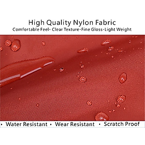 La Packmore Waterproof Nylon Crossbody Bags for Women Multi-Pocket Shoulder Bag Travel Purse and Handbag (Papaya)