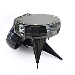 ZHUANYIYI Outdoor Solar Ground Plug Lights, Garden Ground Plug Lawn Waterproof Landscape Lights, Home Garden Pavement Decorative Lights