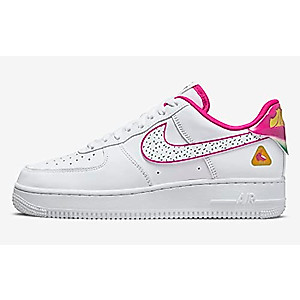 Nike Women's Air Force 1 Low '07 Size 6.5 US- DV3809 100 Dragonfruit White/White-pink Prime