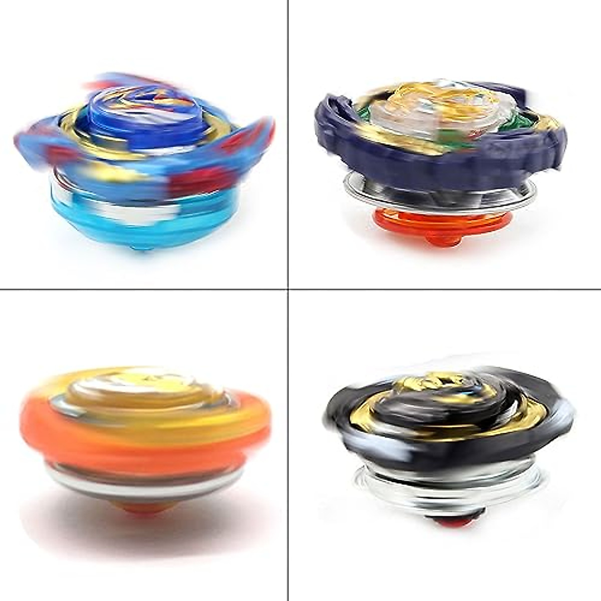 Battling Top Burst Stadium Battle Game Set,4 Spinning Tops 2 Launchers 1 Arena Combat Game,Battling Game Toys Birthday Gifts for 8-12 Boys Children Kids
