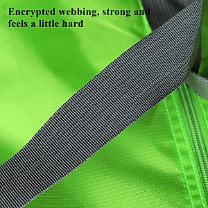 LOBOTOU 30" Extra Large Travel Luggage Duffel Bag Kayak Storage Carry Bag Waterproof Lightweight Nylon Moving Bag(Green)