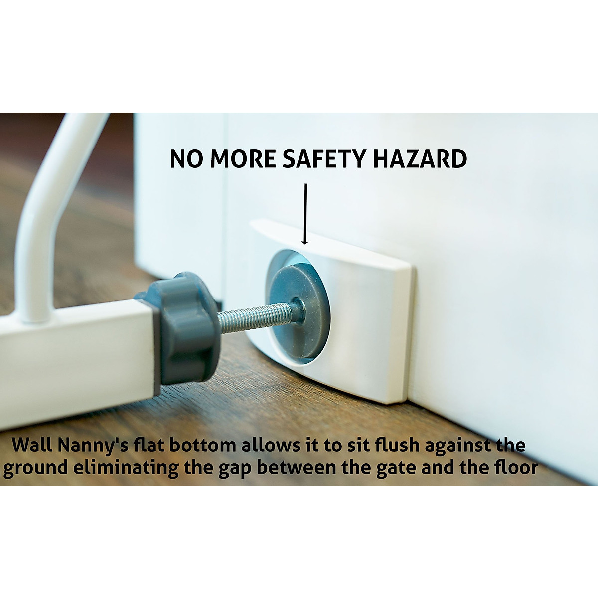 Wall Nanny - Dog Gate Wall Protector (Made in USA) Protects Walls and Doorways from Pet Gates - for Pressure Mounted Indoor Safety Baby Gates (4 Pack)