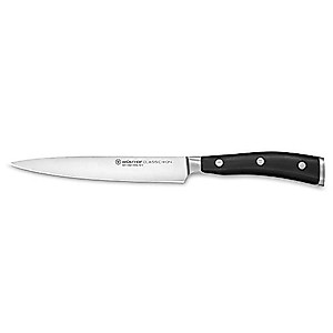 Wüsthof Classic IKON 6" Utility Knife, Black