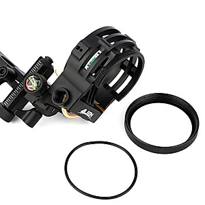 limaity Compound Bow Sights 5 Pin 0.019'' Fiber Optics Aluminum Machined Archery Sight for Compound Bow for Left and Right Hand (Long Pole)