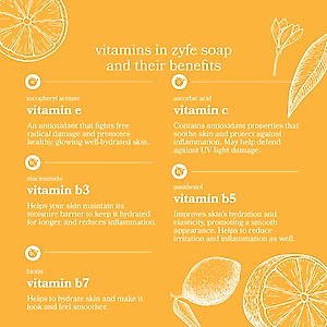 ZYFE Vitamin Hand Soap Refill - Liquid Hand Soap - Natural Plant Derived Moisturizing Handsoap with Essential Oil Fragrance Citrus Bask - Soft Hand Wash for Kitchen & Bathroom - Lush Soft Soap 64oz