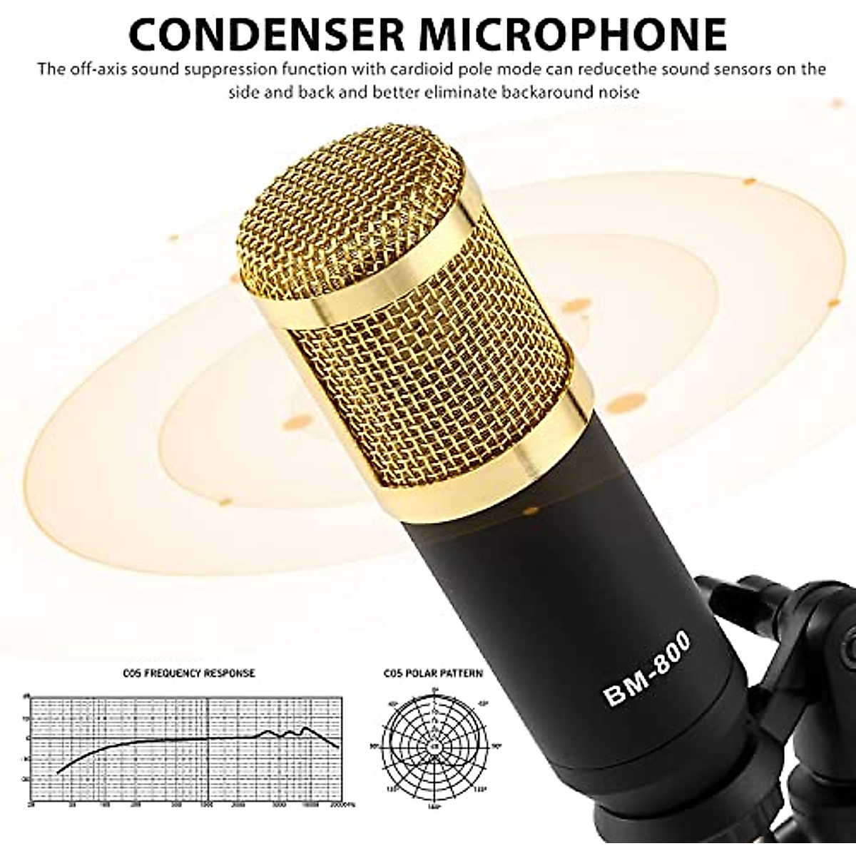 SINWE Podcast Microphone Bundle, BM-800 Condenser Mic with Live Sound Card Kit, Podcast Equipment Bundle with voice changer and Mixer functions for PC Smartphone Studio Recording & Broadcasting
