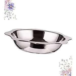 KJHBV Korean Cookware Stainless Steel Cooking Utensils Double Induction Cooker Pot Noodle Pot Hot Pot Cookware Hot Pot Pot Hot Pot Pot with Divider Two Flavors Soup Pot Yuan Yang Silver