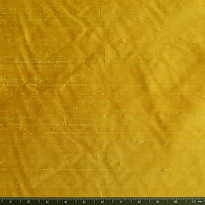44" Wide - Iridescent Sunset Gold Dupioni Silk, 100% Silk Fabric, By The Yard
