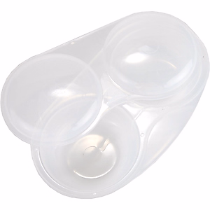 Home-X - Microwave Egg Poacher, Easy-To-Use Dishwasher-Safe Poached Egg Maker for Fast, Low-Calorie Breakfasts, Lunches and Dinner, Cooks Two Eggs at Once