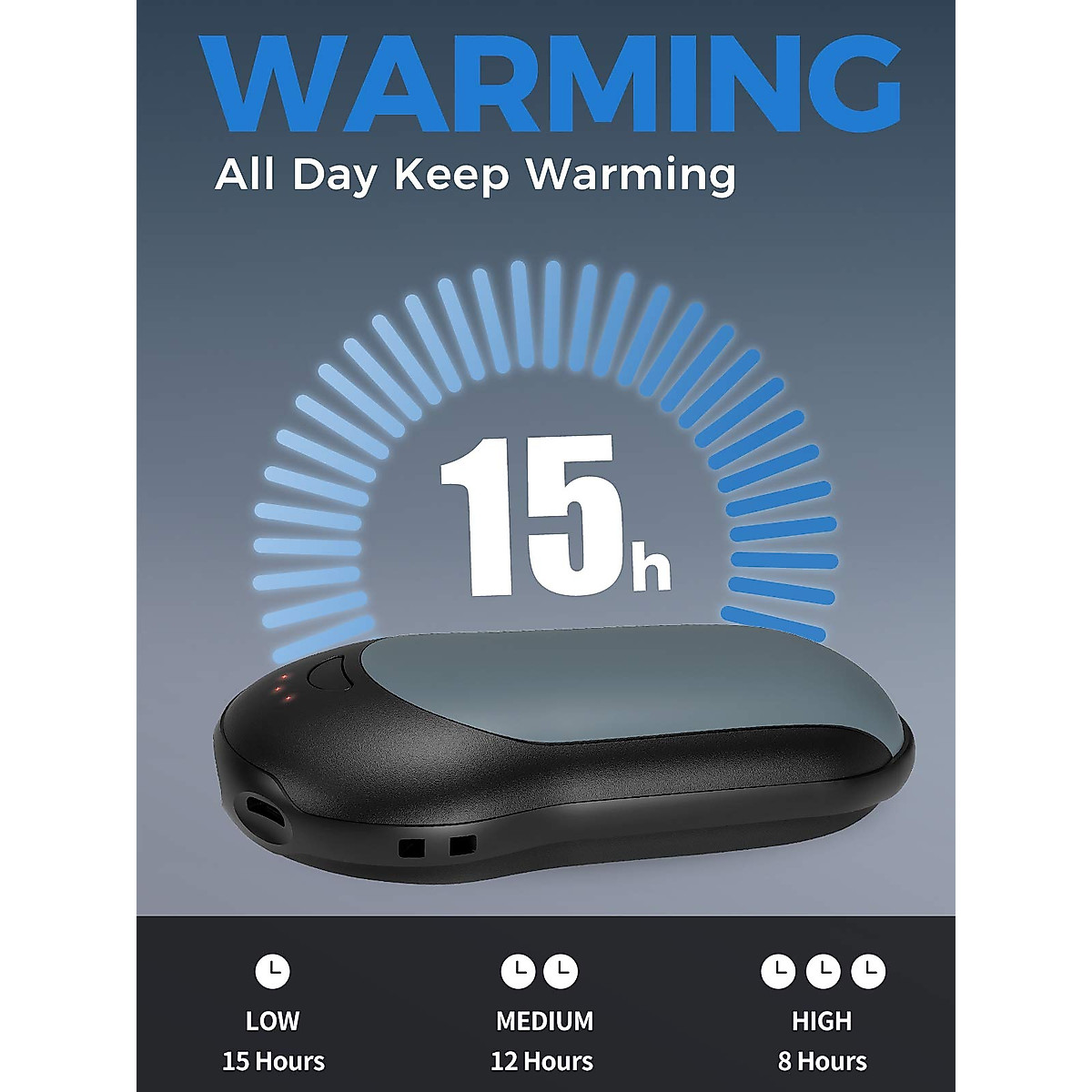OCOOPA Fast-Charging Hand Warmers, 10000mAh Handwarmer with PD & QC 3.0 Rechargeable Hand Warmer Supercar Design Heating time 15 Hrs Perfect for Outdoor Activities Brilliant Winter Gift