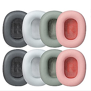 JFSPDFU (Grey) Replacement Headphone Earmuffs Apple Airpods Max Replacement Earpads Leather Earpads Headphone Memory Foam Covers Replacement Headphones Foam Earmuffs Headphone Accessories