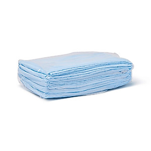 Medline Ultra Lightweight Tissue and Plastic 23” x 36” Disposable Underpad, Great for Changing Table and Surfaces, 150 Per Case, 5 Per Bag