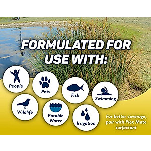 Sanco Industries Catt Plex Herbicide - Aquatic Grade - Works on Cattails, Pond Weeds, Water Lilies, Grass - One Quart 32oz