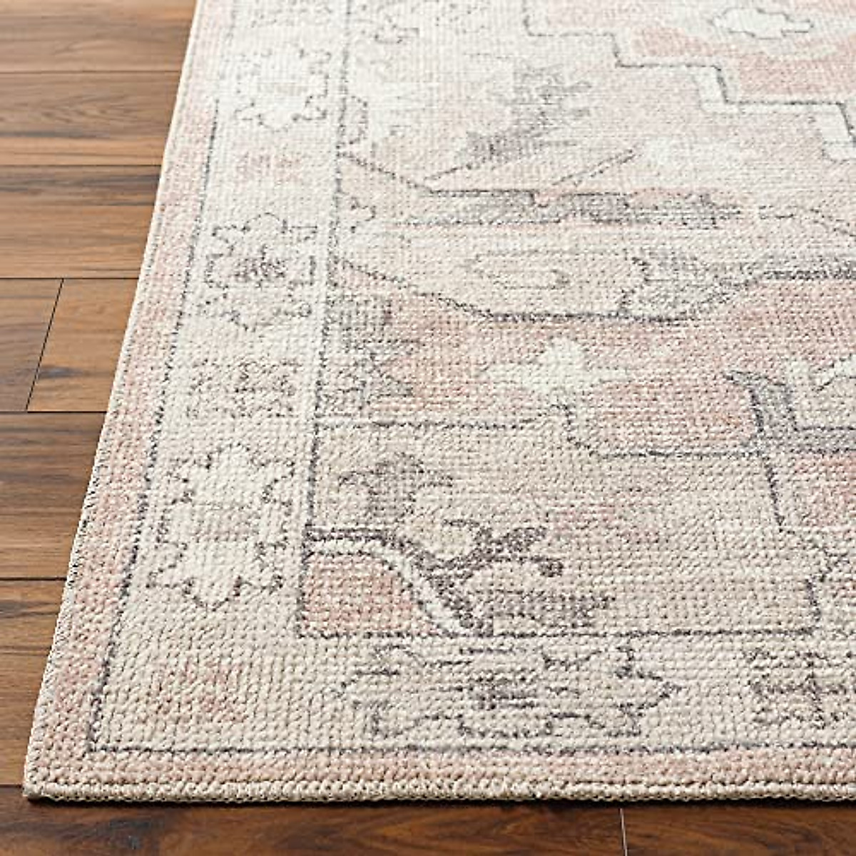 Becki Owens x Surya Elle Medallion Area Rug , 6'7" x 9', Taupe