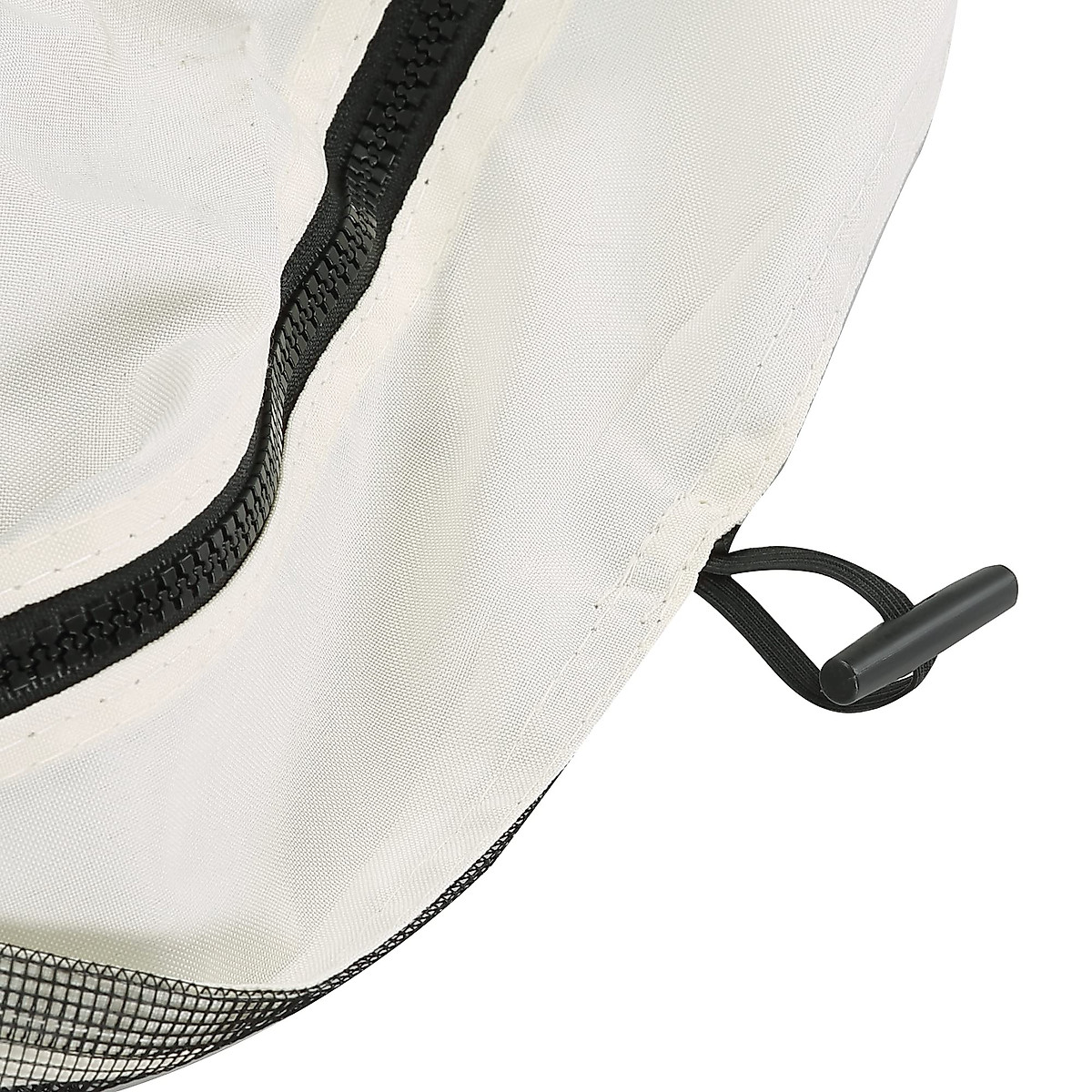 Outsunny 12' x 12' Universal Replacement Mesh Sidewall Netting for Patio Gazebos and Canopy Tents with Zippers, (Sidewall Only), Cream