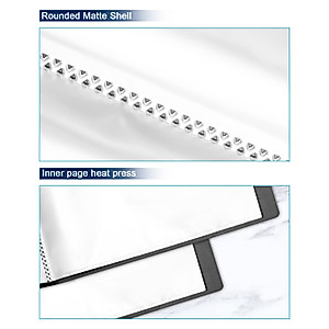 Portfolio Folder for Artwork Art Portfolio Binder 2 Packs 9"x12" Demo Book Black Portfolio Folder with Protective Film Binder with Plastic Sleeve 30 Pockets 60 Page Capacity