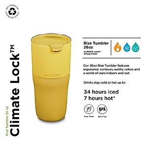 Klean Kanteen Rise 26oz Tumbler - Stainless Steel with Flip Lid - Old Gold
